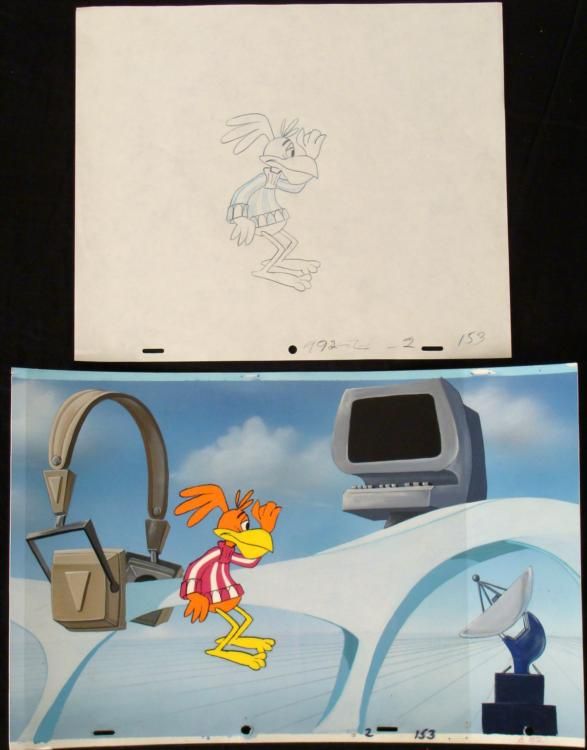 Cel Animation Drawing Coco Puffs Original Background