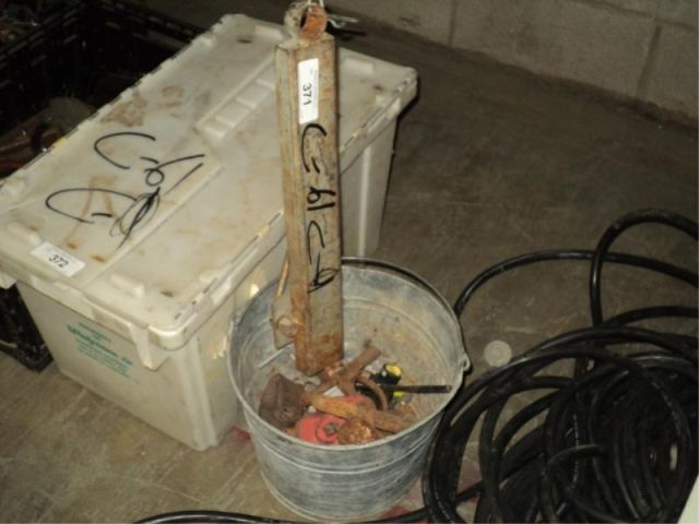 2.5 GALLON METAL BUCKET OF EQUALIZER CLAMPS