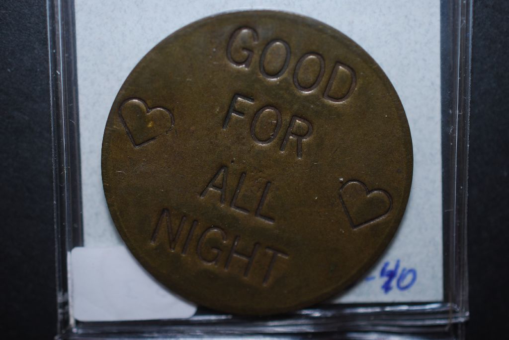 Silver Dollar Hotel Denver Colo Brothel Token-Madame Ruth Jacobs Prop ...