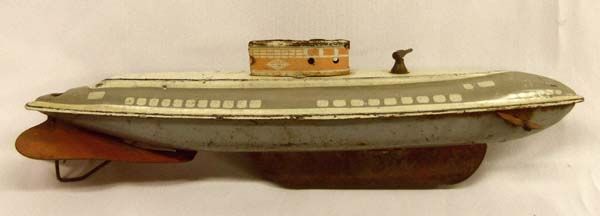 Antique Wolverine Tin Submarine Toy