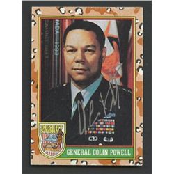 General Colin Powell Signed Card (JSA COA)