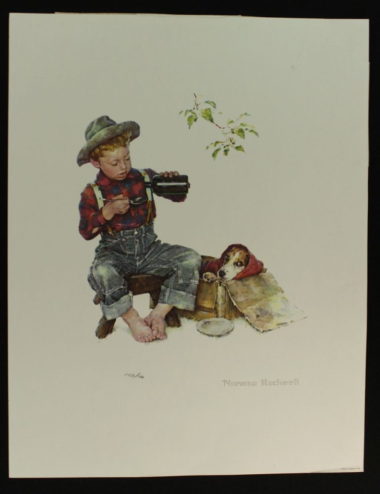 Norman Rockwell Limited Edition 17x22 Lithograph #1050/1400 (PA LOA)