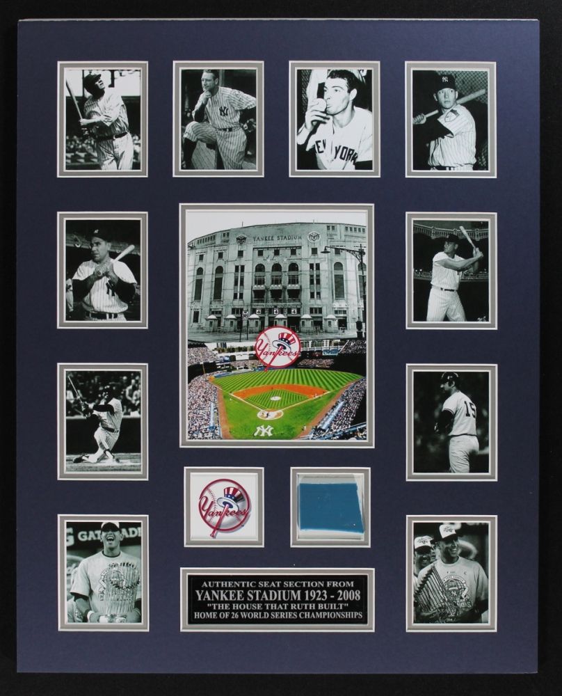Yankees Legends Custom Matted Display Piece with Seat from Yankees ...