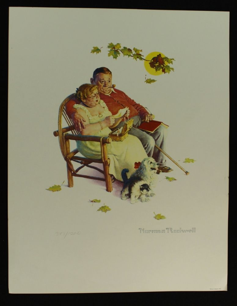 Norman Rockwell Limited Edition 17x22 Lithograph #373/1200 (PA LOA)