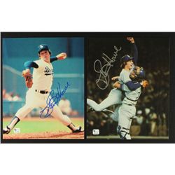 Lot of (2) Steve Howe Signed Dodgers 8x10 Photos (GA COA)
