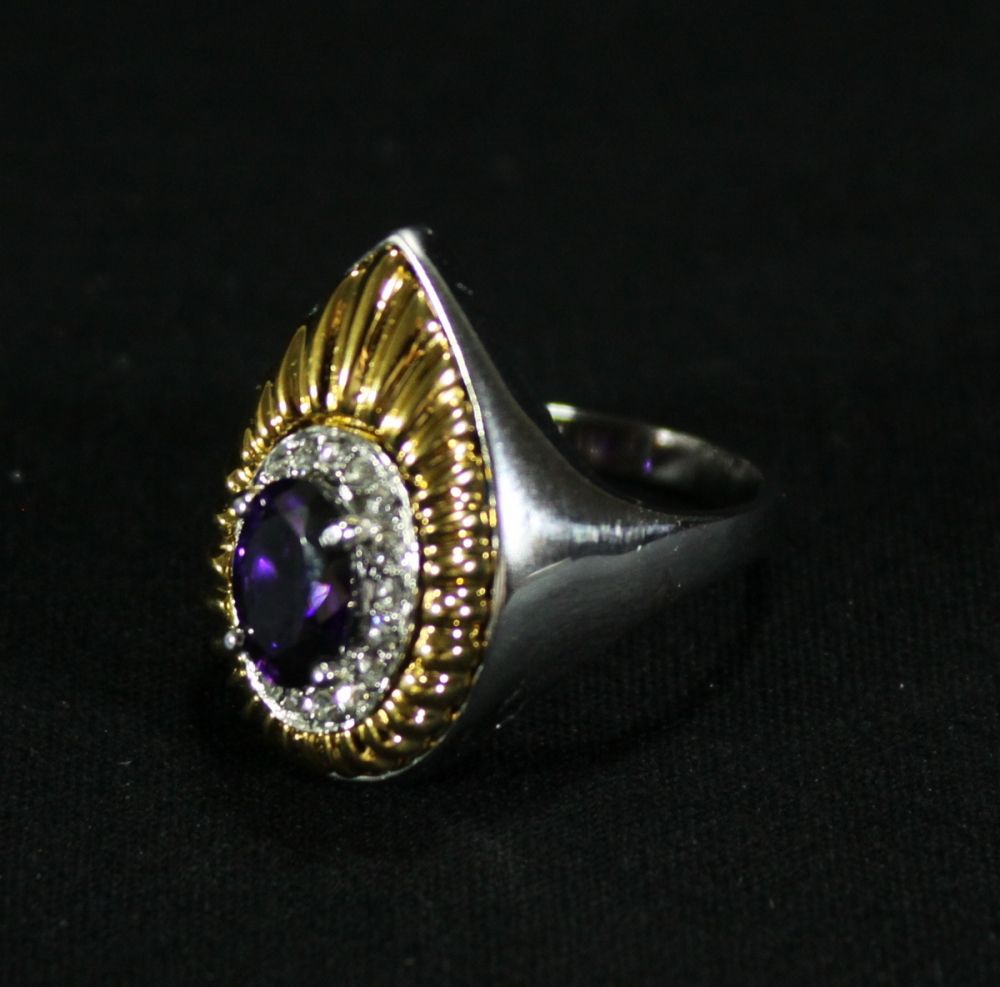 Erte Limited Edition Authentic "Clair de Lune" Ring #168/2500 (Size 6.5)