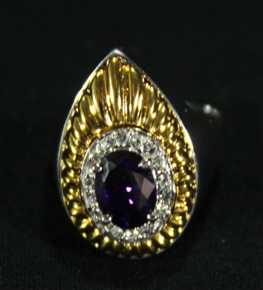 Erte Limited Edition Authentic "Clair de Lune" Ring #168/2500 (Size 6.5)