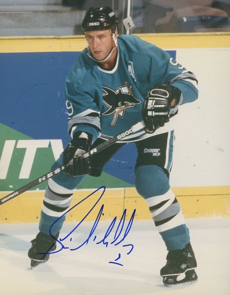 Scott Nichol Signed Sharks 8x10 Photo (PA LOA)
