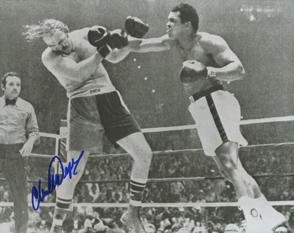Chuck Wepner Signed 8x10 Photo vs. Muhammad Ali (PA LOA)