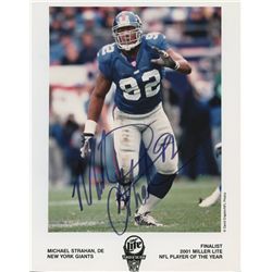 Michael Strahan Signed Giants 8x10 Photo (PA LOA)