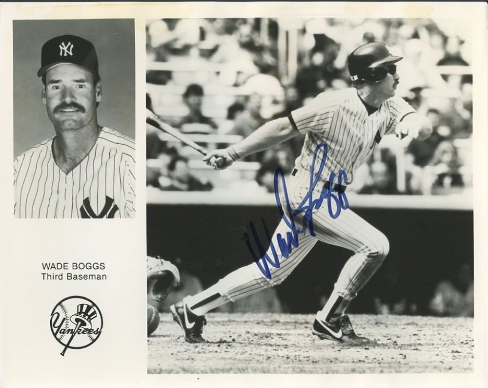 Wade Boggs Signed Yankees 8x10 Photo (PA LOA)
