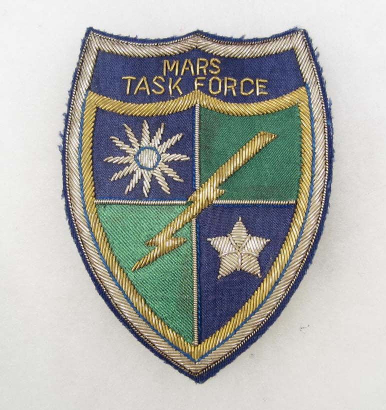 US ARMY MARS TASK FORCE OFFICERS BULLION SHOULDER PATCH