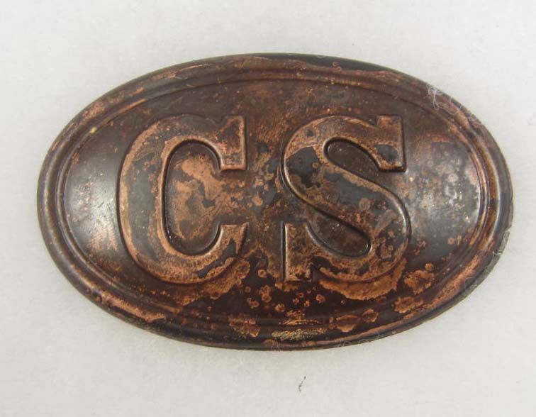 CONFEDERATE STATES CIVIL WAR ERA CS ENLISTED MANS BELT BUCKLE