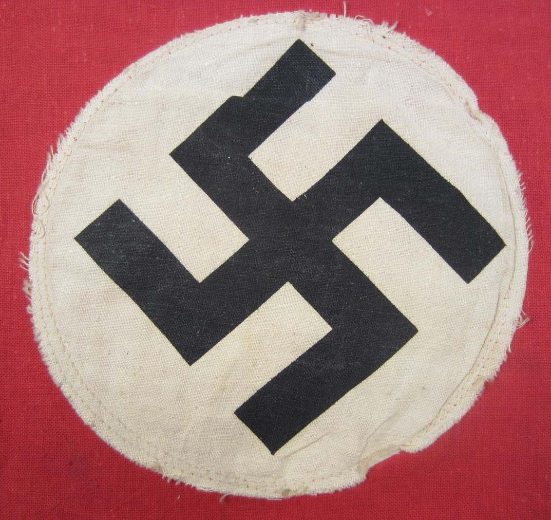 GERMAN NAZI POLITICAL NSDAP PARADE BANNER FLAG