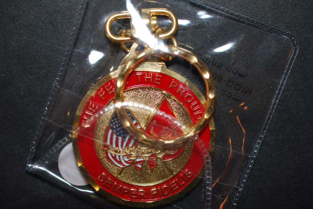 United States Marine Corps. Military Challenge Coin Key Chain; The Few ...