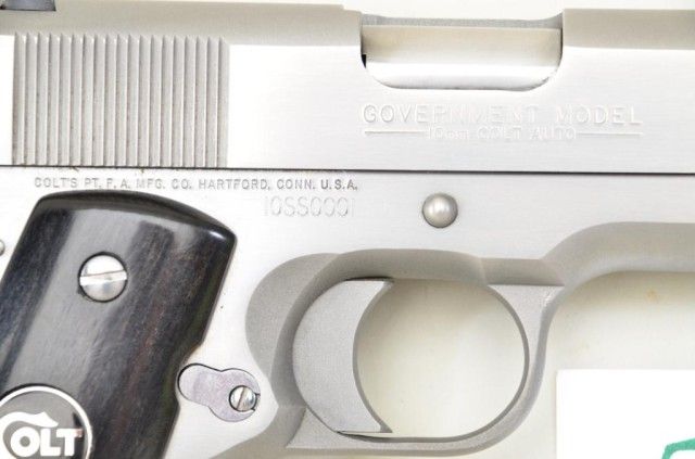 Colt Delta Elite first edition stainless 10mm caliber semi auto pistol ...