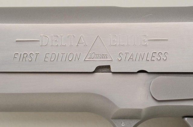 Colt Delta Elite first edition stainless 10mm caliber semi auto pistol ...