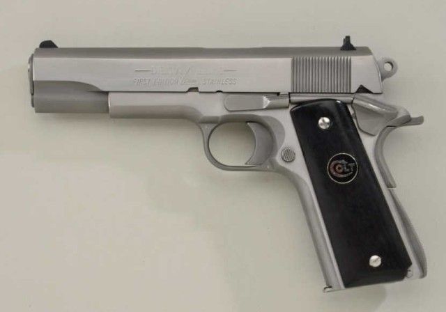 Colt Delta Elite first edition stainless 10mm caliber semi auto pistol ...