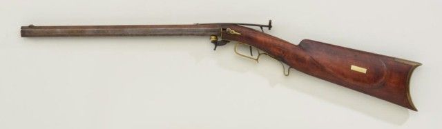 Under hammer percussion buggy type rifle marked “D.H. Hilliard, Cornish ...