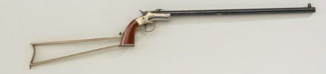 Stevens pocket rifle with detachable shoulder stock in 25 rim fire ...