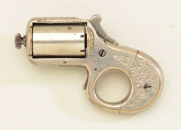 Reid’s “My Friend” Knuckle Duster revolver, .22 cal., nickel plated ...
