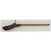 Unusual late Wheelock rifle with brass cannon type barrel and enclosed ...