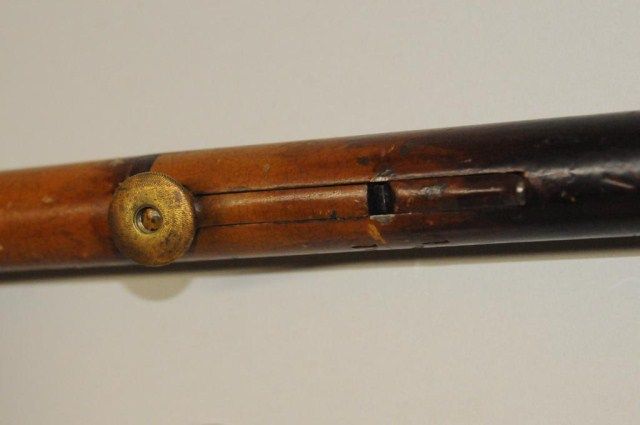 Day’s patent style percussion cane gun with painted metal body to ...