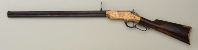 1860 Henry rifle .44 caliber rimfire engraved in Hogdson style with ...