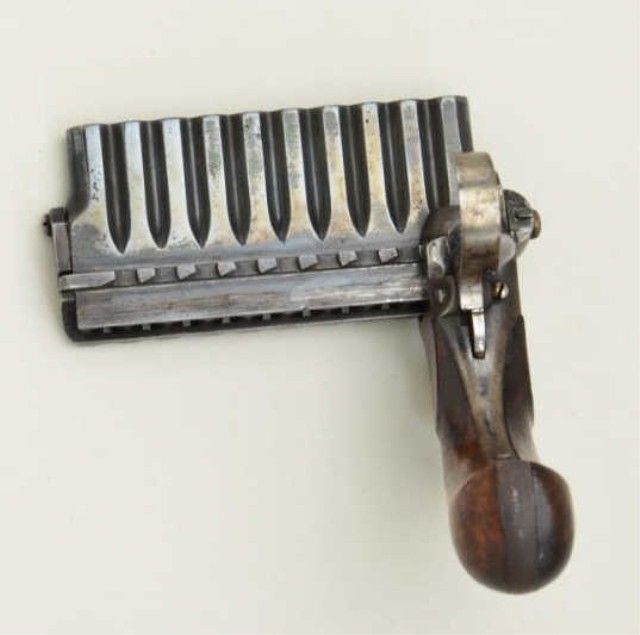 Rare 10 shot Harmonica pistol marked “A. Jarre” in 7mm pin fire caliber ...