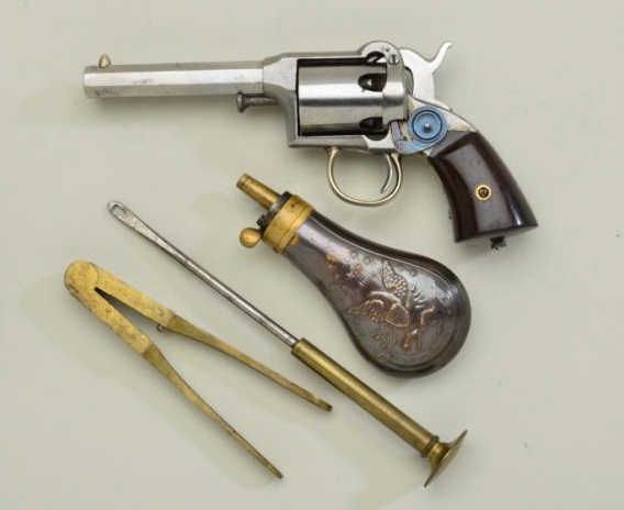 Wood cased Remington-Beals 1st Model Pocket revolver, .31 cal., 3 ...