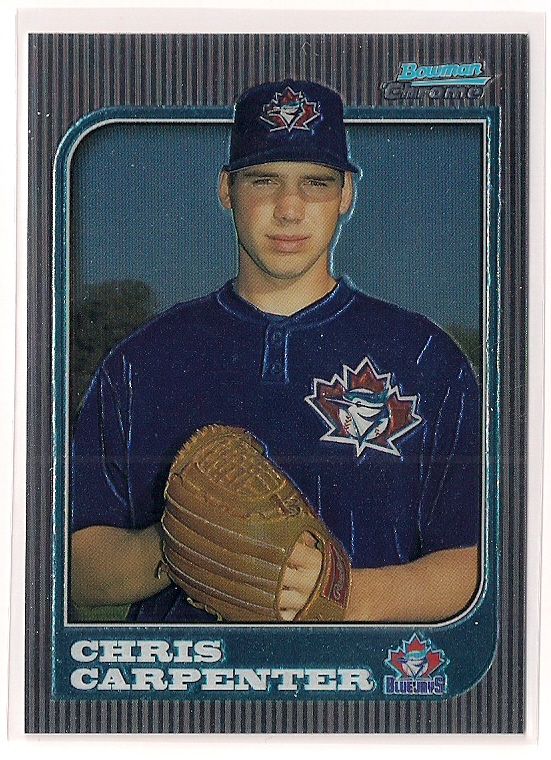 1997 Bowman Chrome Chris Carpenter Rookie Card #156