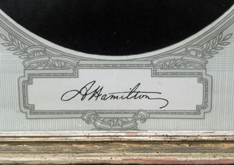 VINTAGE ALEXANDER HAMILTON FRAMED PRINT