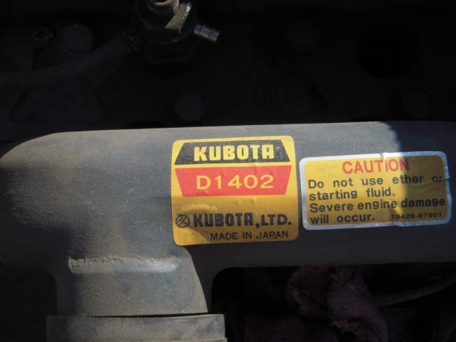Kubota D1402 3 Cyl Diesel Engine
