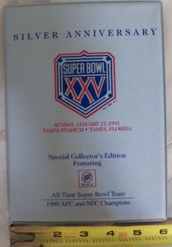 Super Bowl 25 Collector Edition Silver Anniversary Super Bowl 25 Sunday ...