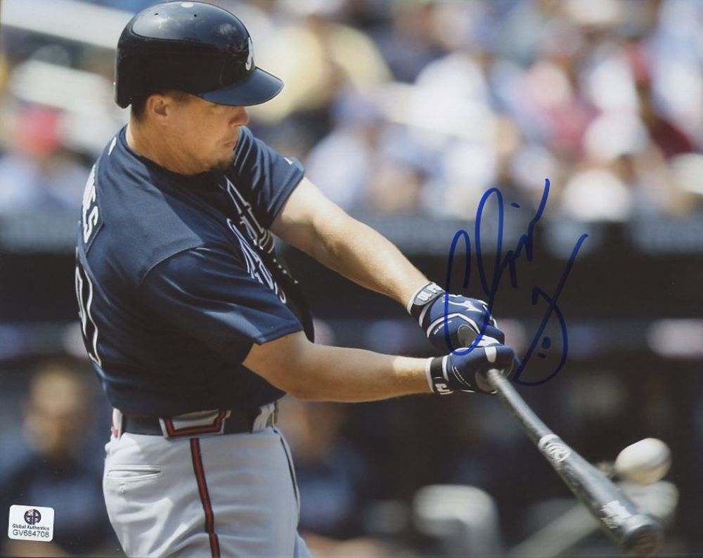 Chipper Jones Signed Braves 8x10 Photo (GA COA)