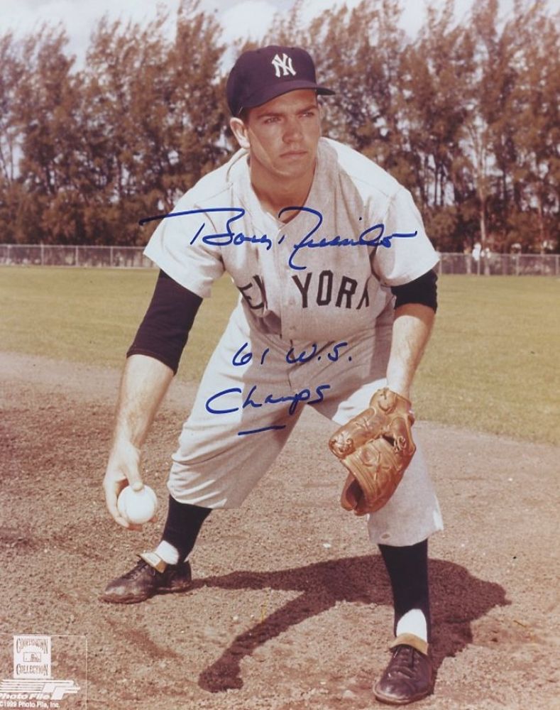 Bobby Richardson Signed Yankees 8x10 Photo Inscribed "61 WS Champs" (PA ...