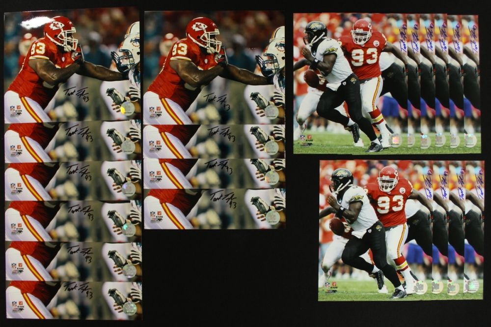 Lot of (20) Tank Tyler Signed Chiefs 8x10 Photos (PA LOA)