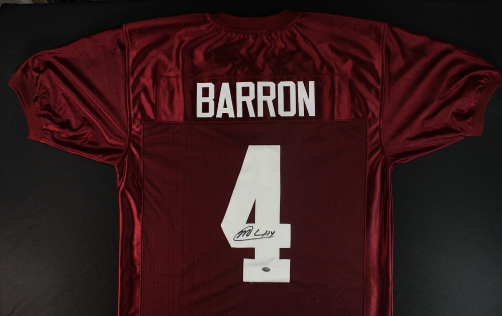 Mark Barron Signed Alabama Jersey (Barron Hologram)