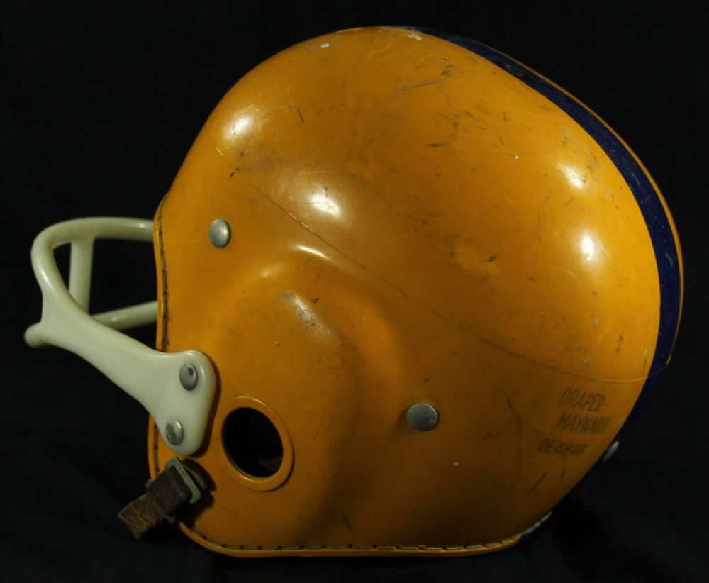 Vintage Draper-Maynard Football Helmet and Shoulder Pads