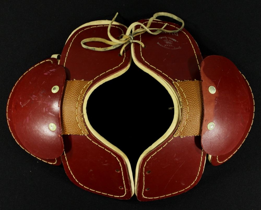 Vintage Draper-Maynard Football Helmet and Shoulder Pads