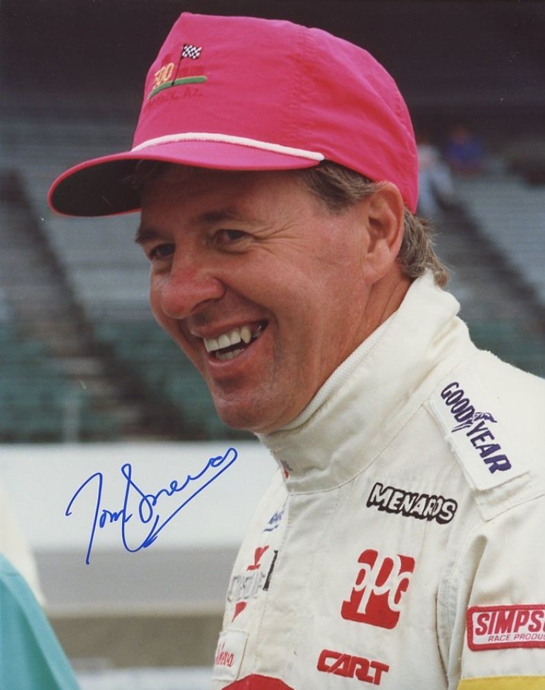 Tom Sneva Signed NASCAR 8x10 Photo (SOP COA)