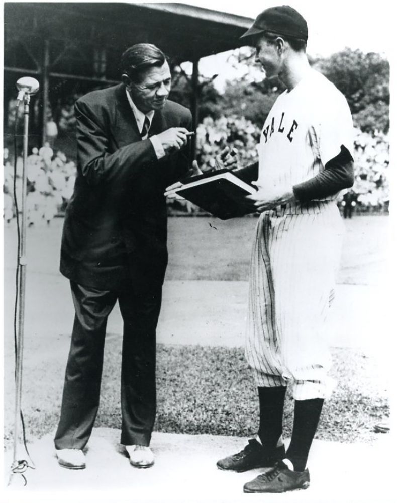 Babe Ruth & George Bush 8x10 Photo