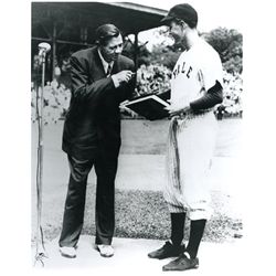Babe Ruth & George Bush 8x10 Photo