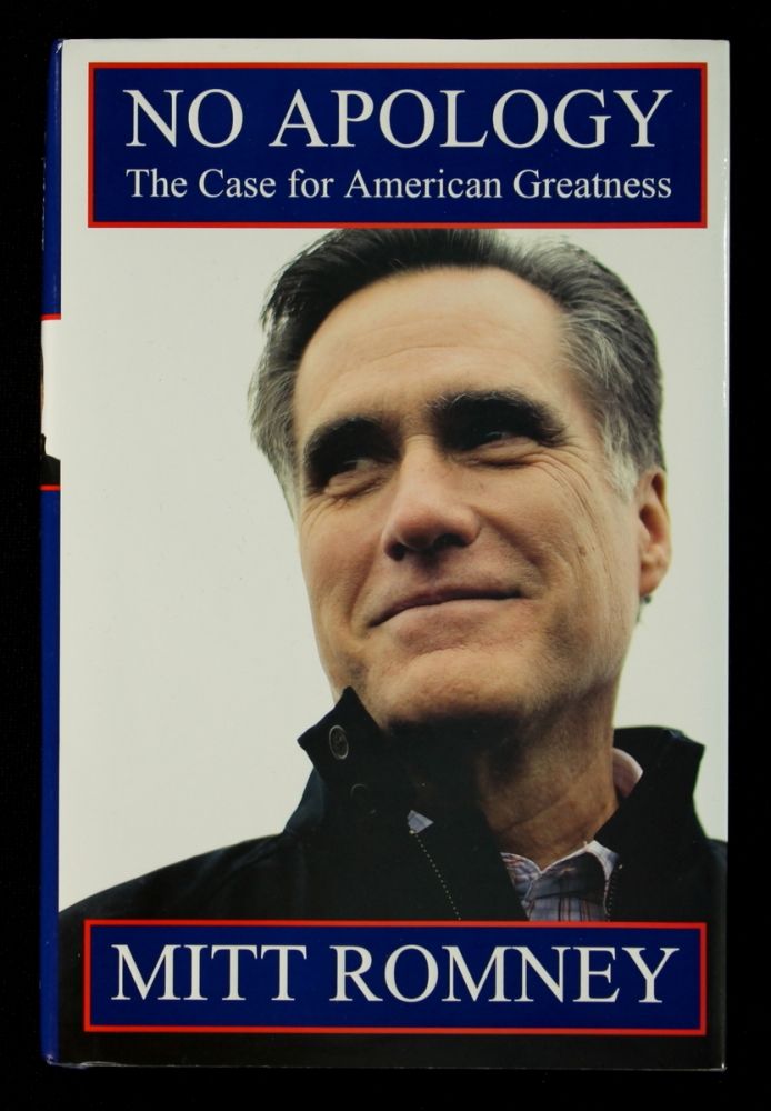 Mitt Romney Signed Hardback Book: "No Apology" (PSA COA)