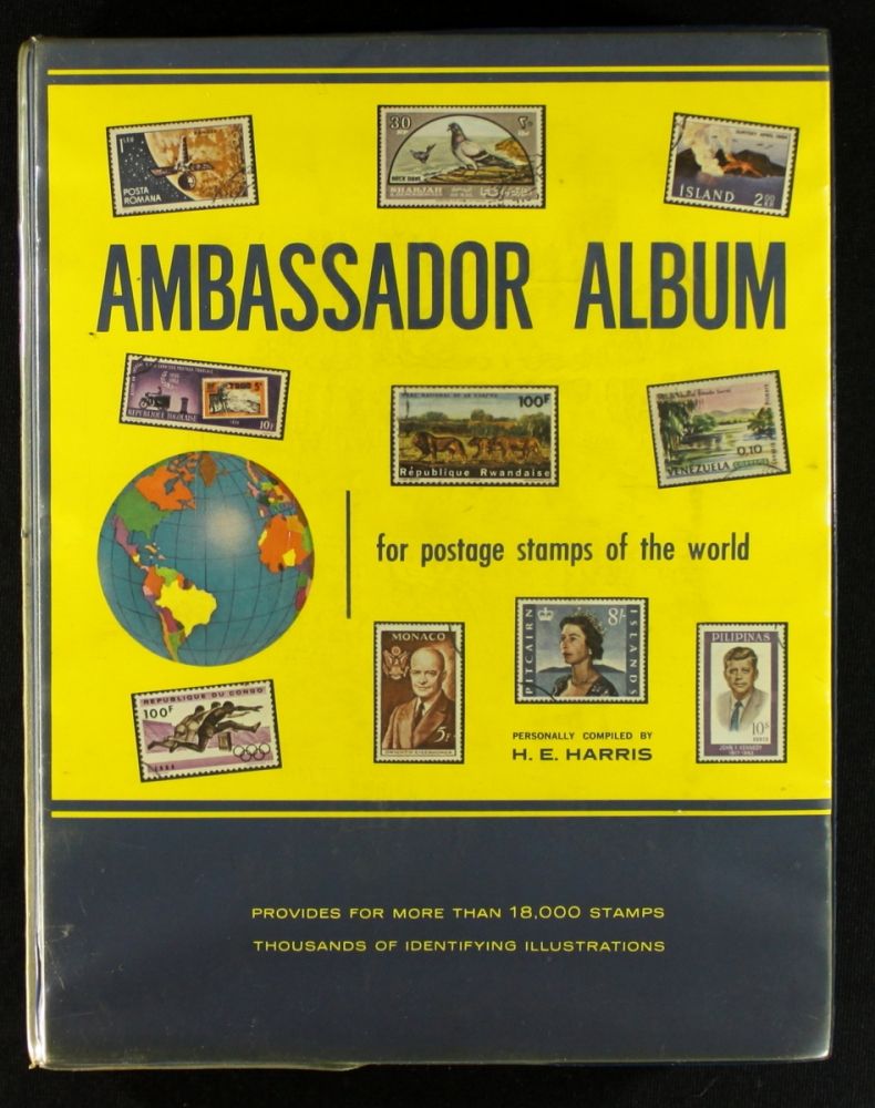 Postage Stamps Ambassador Album with Stamps