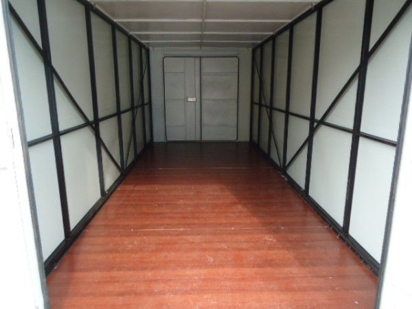 20' x 8' knock down steel storage containers with locking doors on both ...