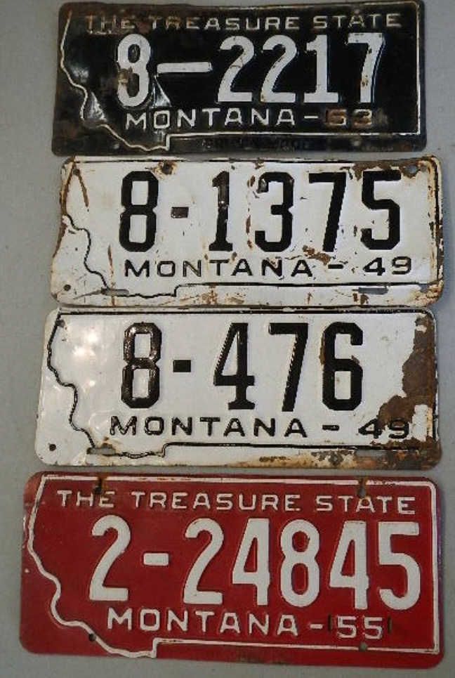 Montana Prison Made License Plates