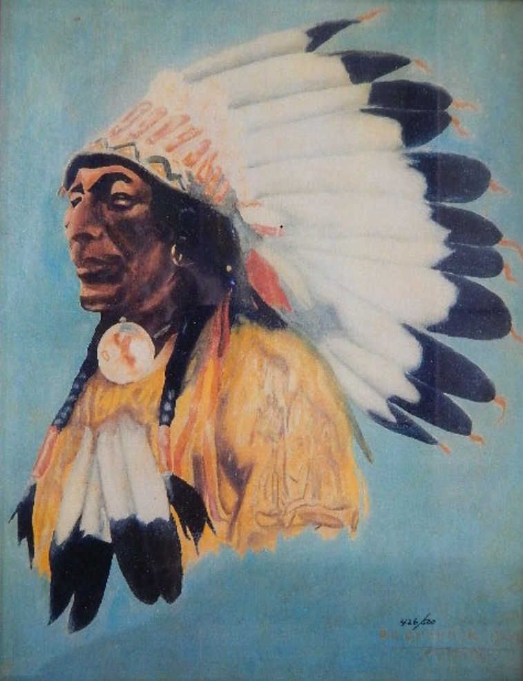 8x10 framed print "Chief Sitting Bull" DR Barrack