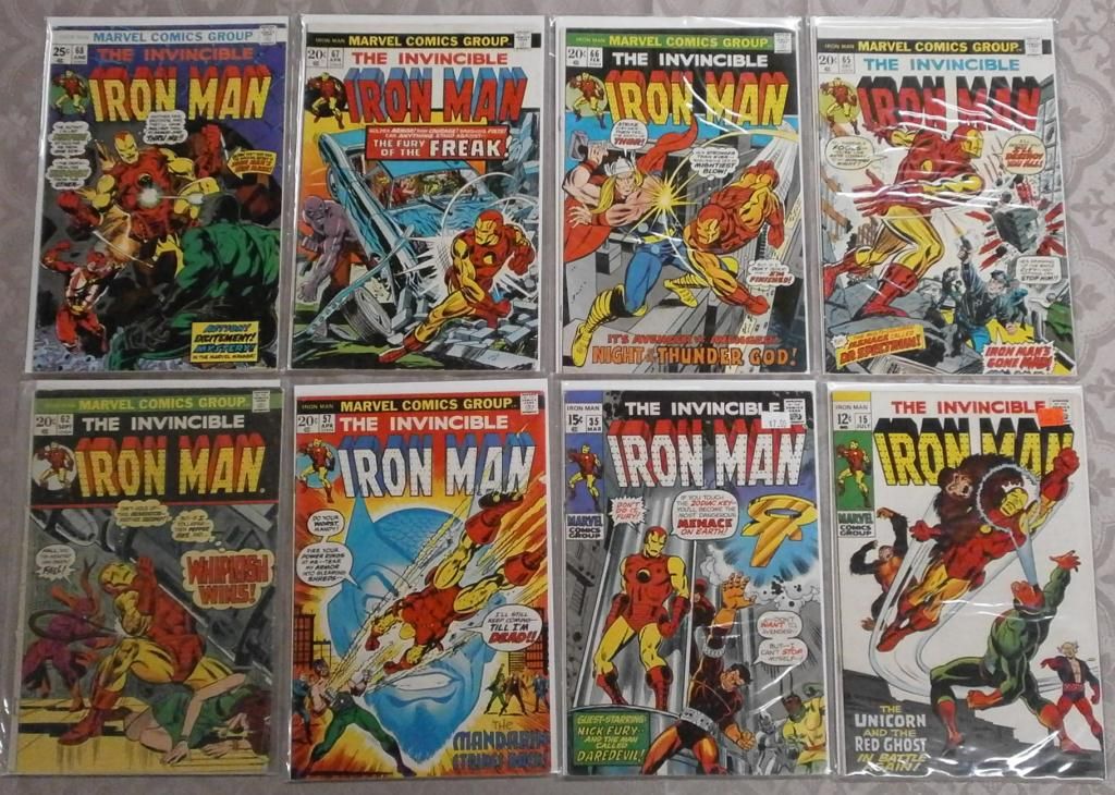 8 Marvel Comics The Invincible Iron Man 1969 - 74