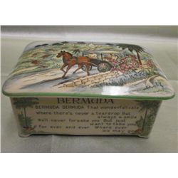 Vintage Bermuda Trinket Music Box - Crown Devon
